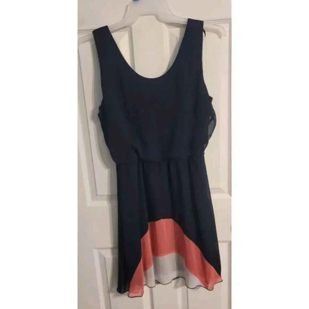 Enfocus Studio | Dresses | Enfocus Studios Womens Navy Blue With Paech ...